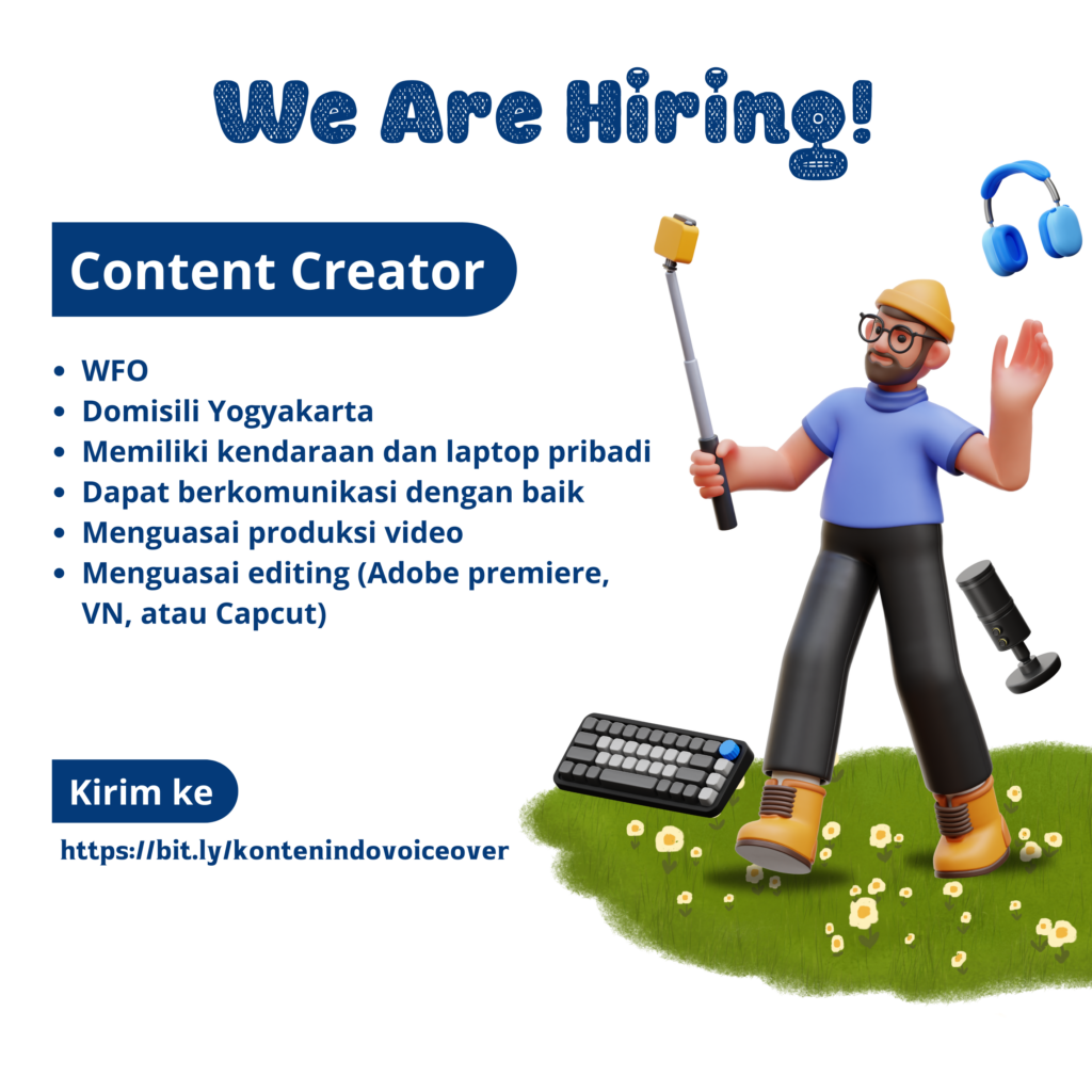 Lowongan Kerja Content Creator di Indovoiceover - LokerJogja.ID