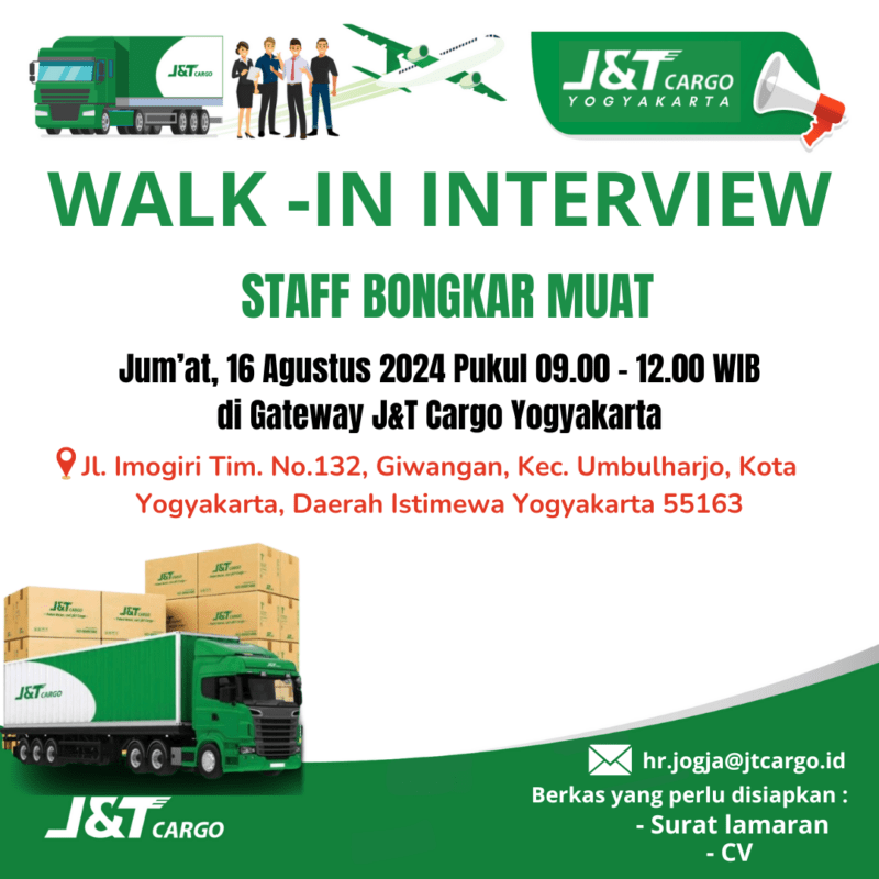 Lowongan Kerja Staff Bongkar Muat di PT. Global Jet Cargo (J&T Cargo ...
