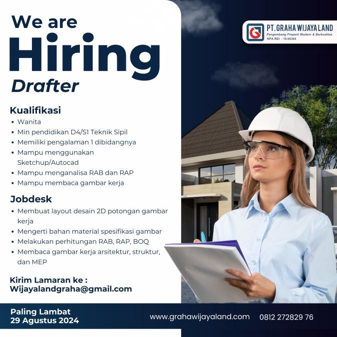 Lowongan Kerja Drafter di PT. Graha Wijaya Land - LokerJogja.ID