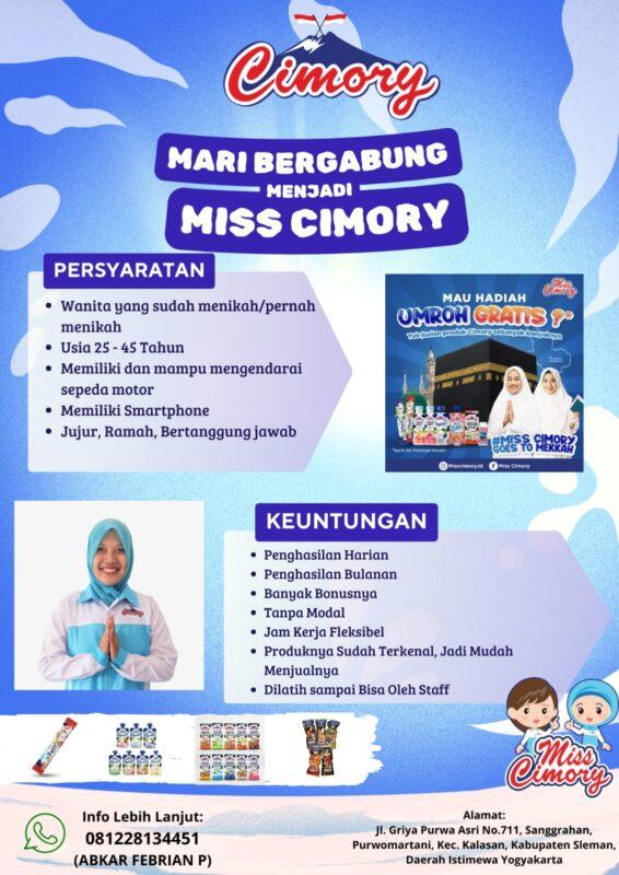 Lowongan Kerja Miss Cimory di PT. Macrosentra Niagaboga (Cimory ...