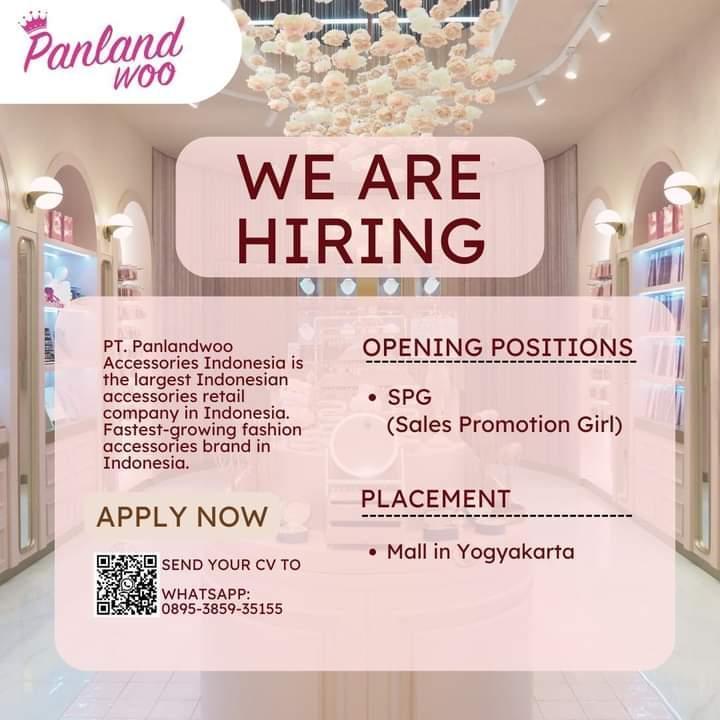 Lowongan Kerja SPG (Sales Promotion Girl) di PT. Panlandwoo Aksesoris ...