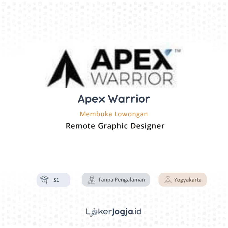 Lowongan Kerja Remote Graphic Designer di Apex Warrior - LokerJogja.ID