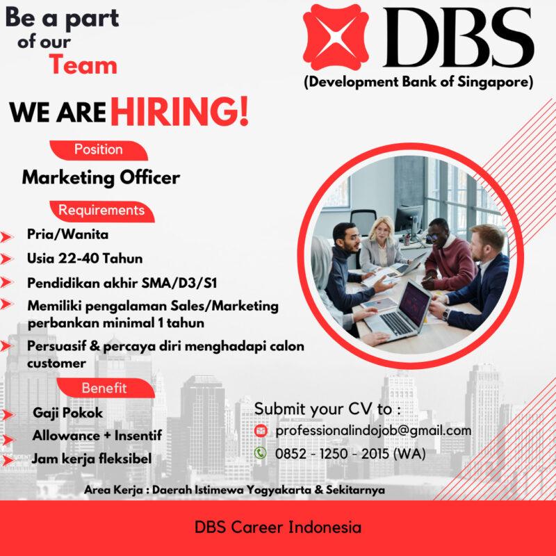 Lowongan Kerja Marketing Officer di Bank DBS Indonesia - LokerJogja.ID