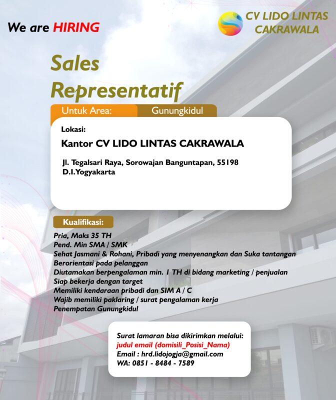Lowongan Kerja Sales Representatif Gunungkidul & Purworejo - Helper ...