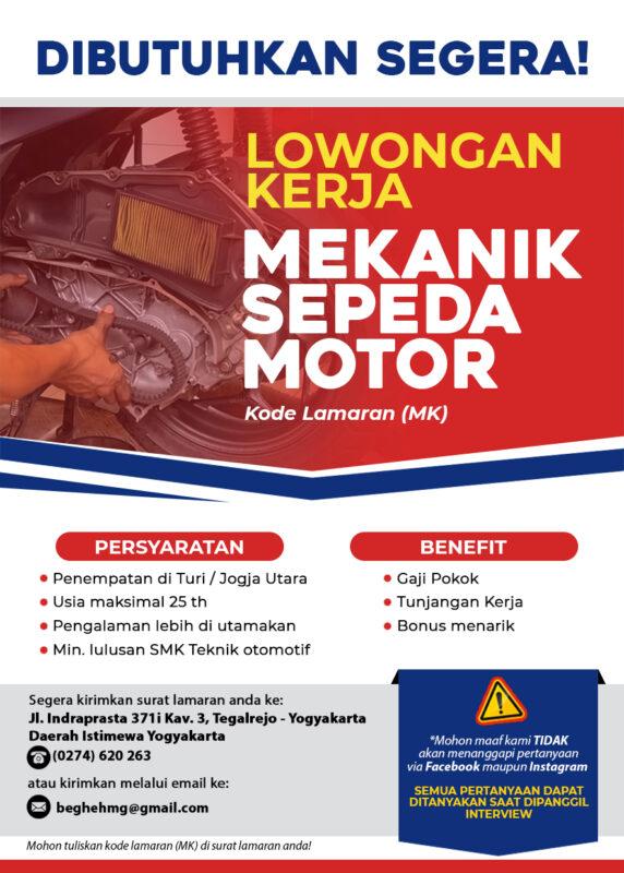 Lowongan Kerja Mekanik Sepeda Motor di Elsa Motor - LokerJogja.ID