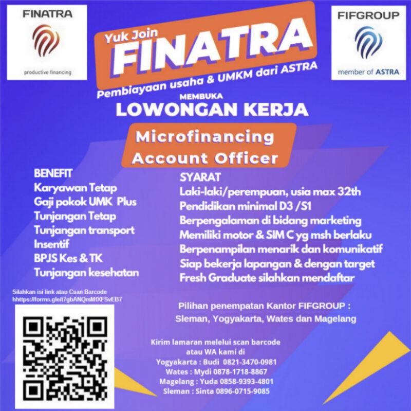 Lowongan Kerja Micro Financing Account Officer di Fifgroup - LokerJogja.ID