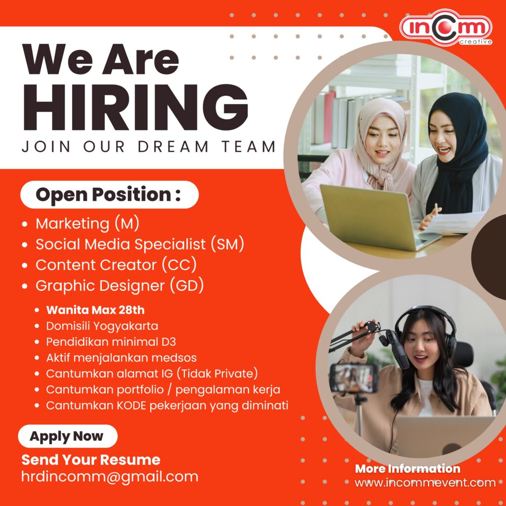 Lowongan Kerja Marketing - Social Media Specialist - Content Creator - Graphic Designer di ...
