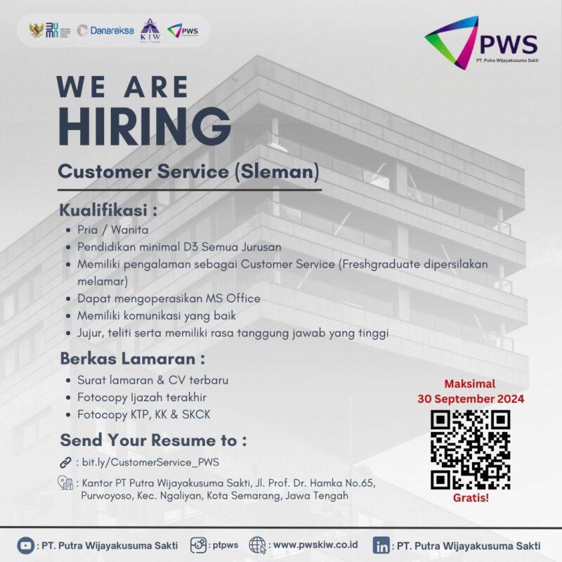 Lowongan Kerja Customer Service di PT. Putra Wijayakusuma Sakti ...
