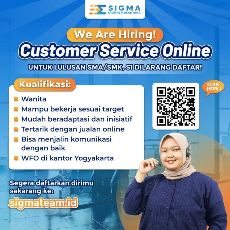 Lowongan Kerja Customer Service Online di PT. Sigma Digital Nusantara ...
