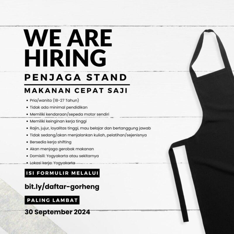 Lowongan Kerja Penjaga Stand Makanan Cepat Saji di Punama Boga ...