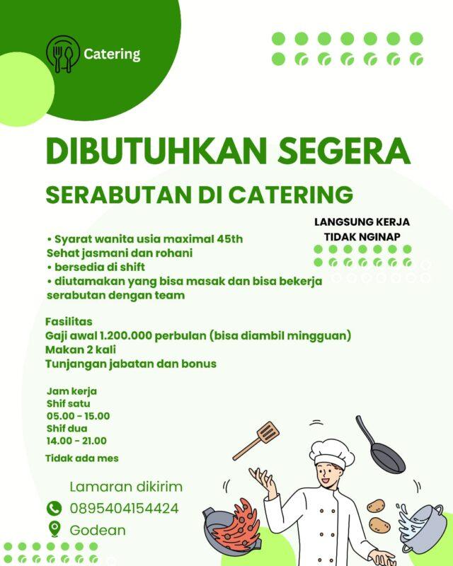 Lowongan Kerja Serabutan di R Catering - LokerJogja.ID