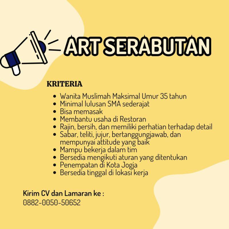 Lowongan Kerja ART Serabutan di Satya Graha Hotel - LokerJogja.ID