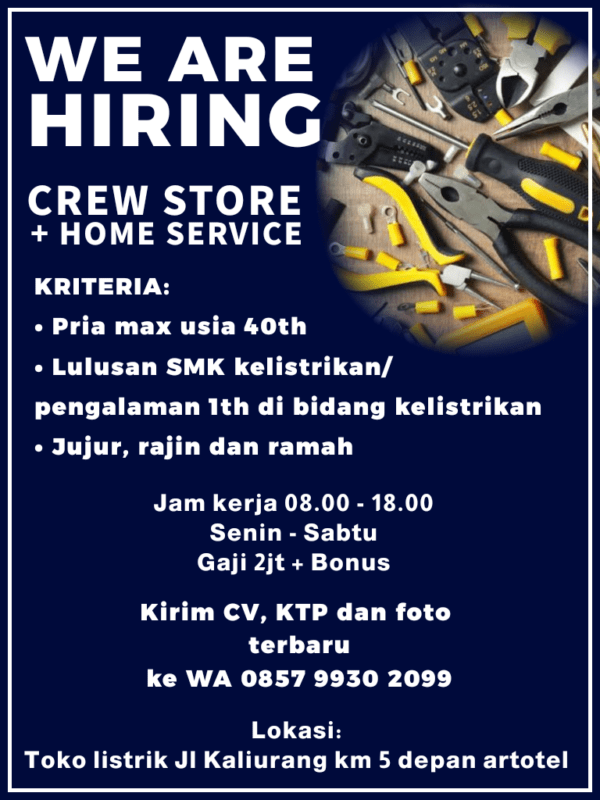 Lowongan Kerja Teknisi Listrik di Treslis - LokerJogja.ID