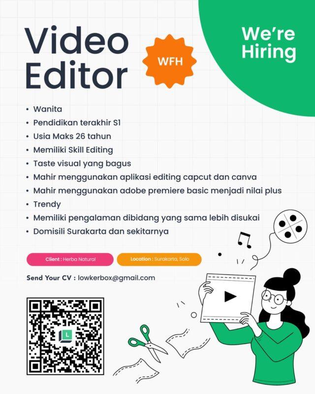 Lowongan Kerja Video Editor di Workerbox - LokerJogja.ID
