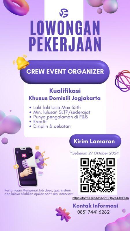 Lowongan Kerja Crew Event Organizer di Agency Rekomendasi EO ...