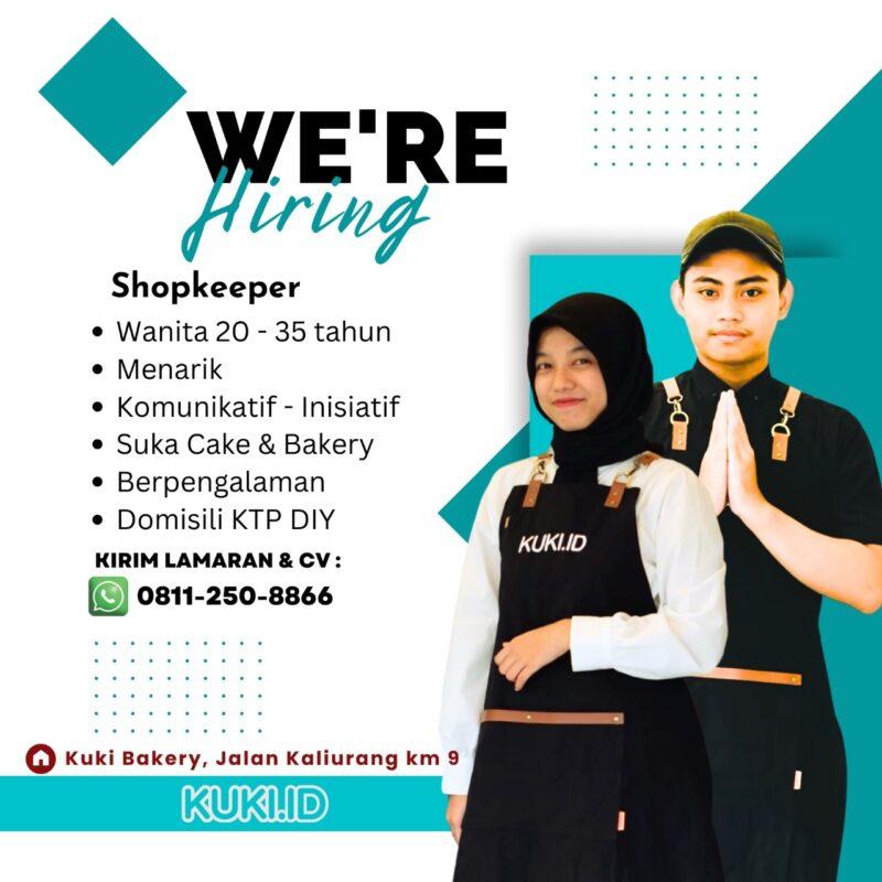 Lowongan Kerja Shopkeeper di Kuki Bakery - LokerJogja.ID