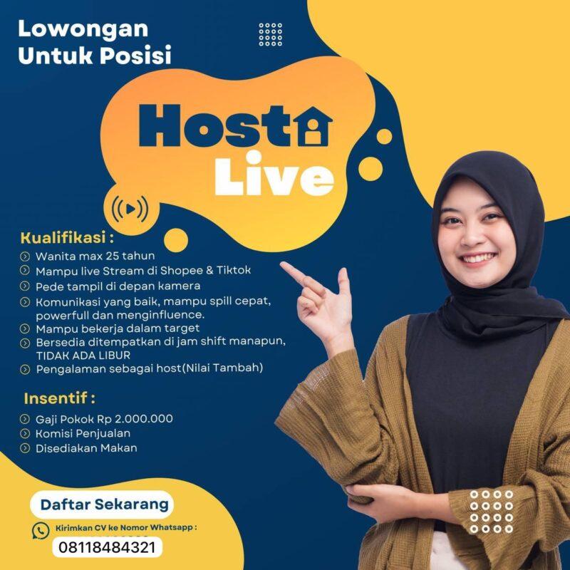 Lowongan Kerja Co Host Live Streamer di Kyanavara - LokerJogja.ID