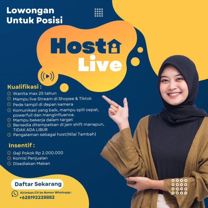 Lowongan Kerja Host Live Streaming di Kyanavara - LokerJogja.ID