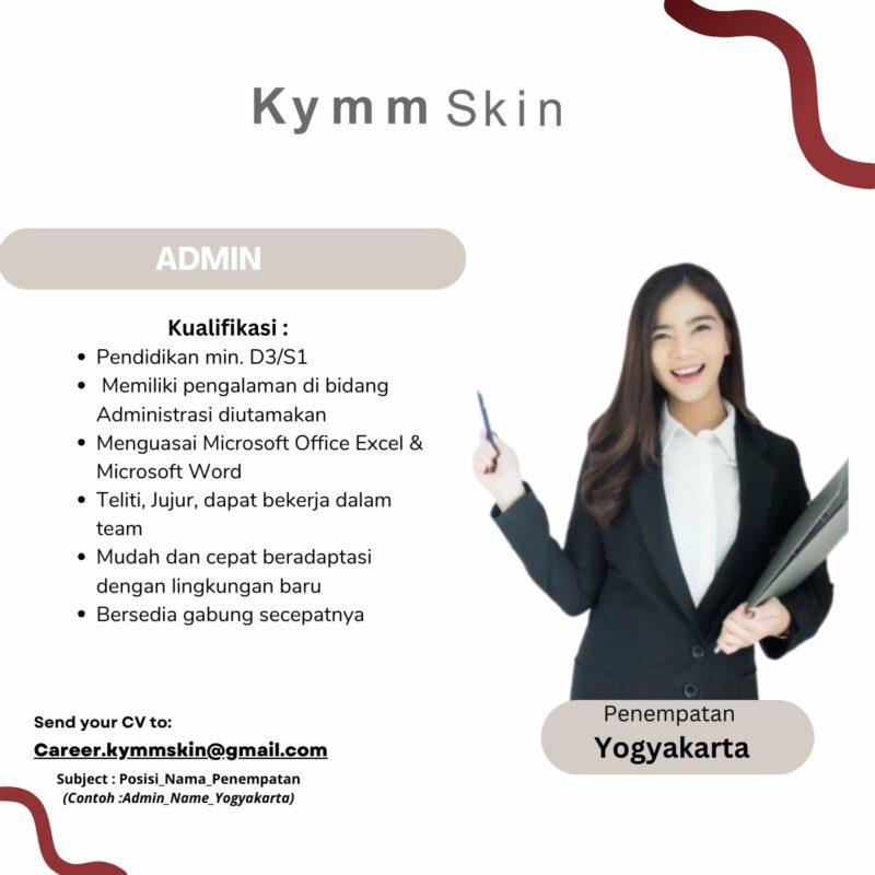 Lowongan Kerja Admin di Kymm Skin - LokerJogja.ID