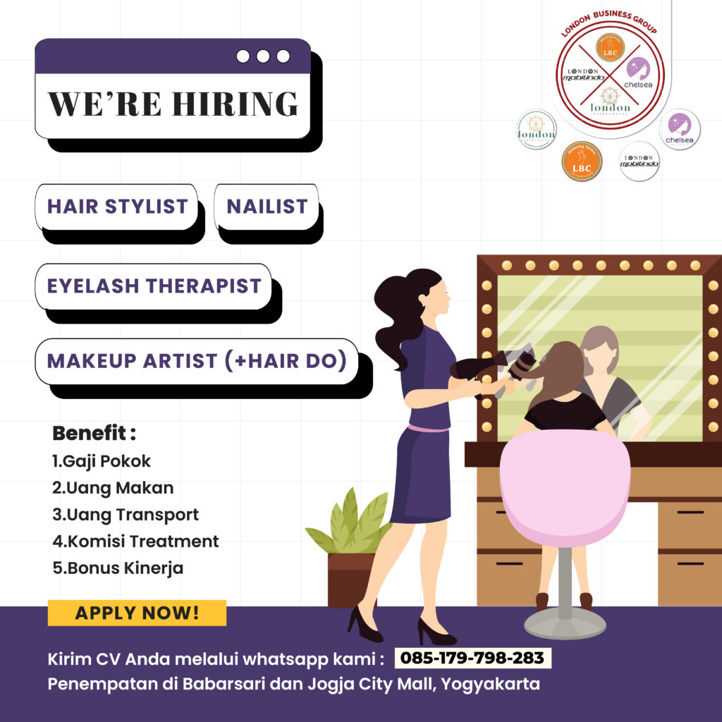 Lowongan Kerja Hair Stylist - Nailist - Eyelash Therapist - Makeup ...