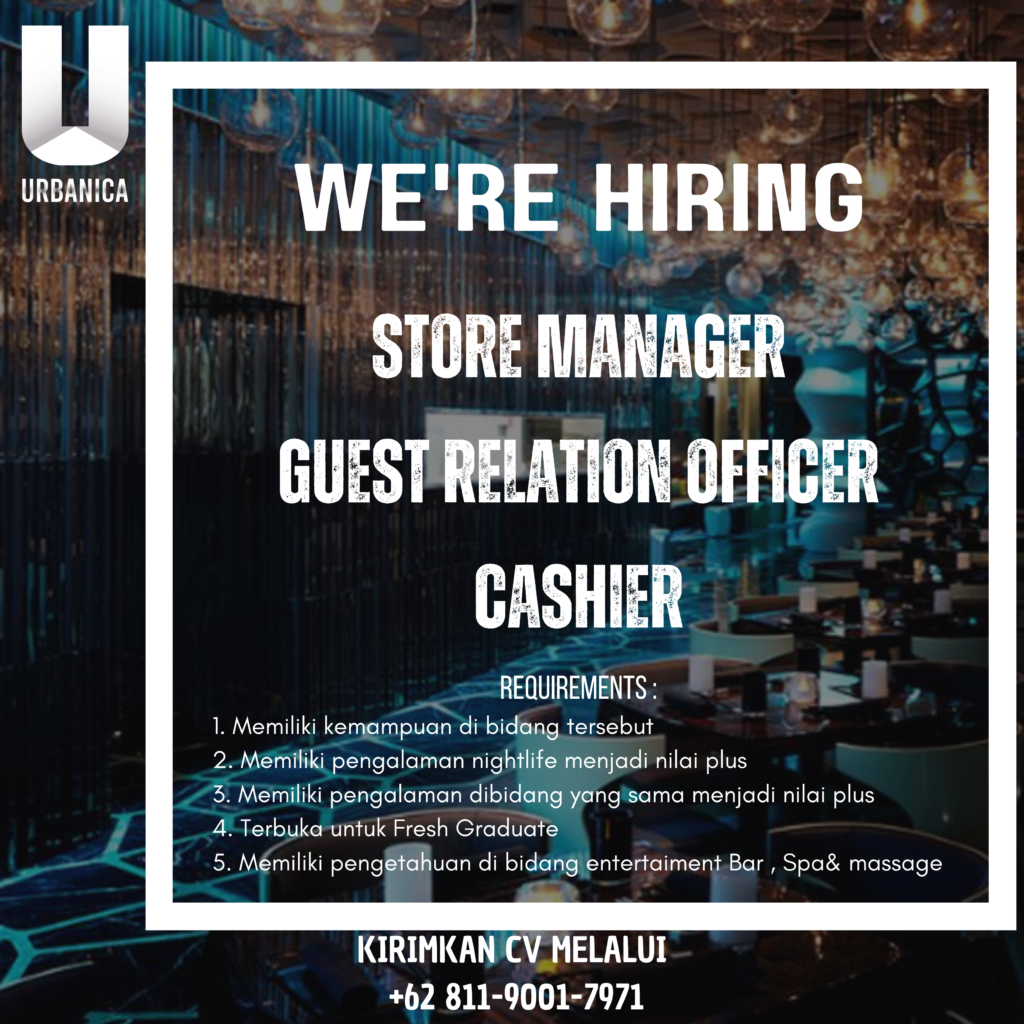 Lowongan Kerja Store Manager - GRO (Guess Relation Officer) - Kasir di ...