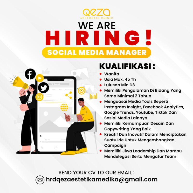 Lowongan Kerja Social Media Manager di Qeza Aesthetic Clinic - LokerJogja.ID