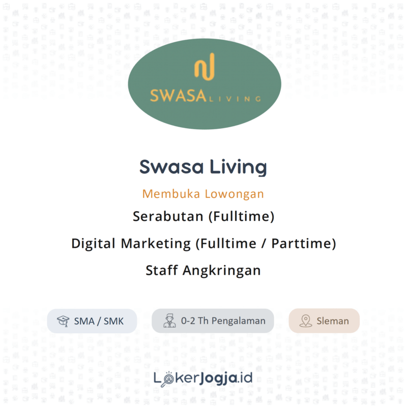 Lowongan Kerja Serabutan (Fulltime) - Digital Marketing (Fulltime ...