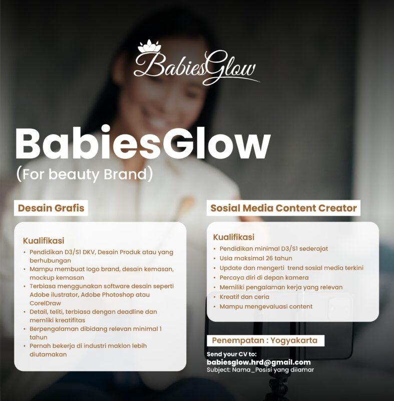 Lowongan Kerja Desain Grafis - Sosial Media Content Creator di Babies Glow - LokerJogja.ID