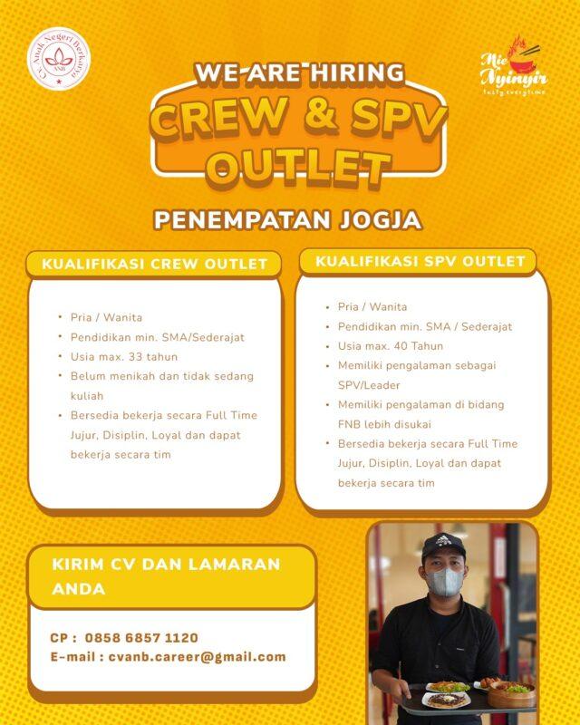 Lowongan Kerja Crew Outlet - SPV Outlet di CV. ANB (Anak Negeri Berkarya) - LokerJogja.ID