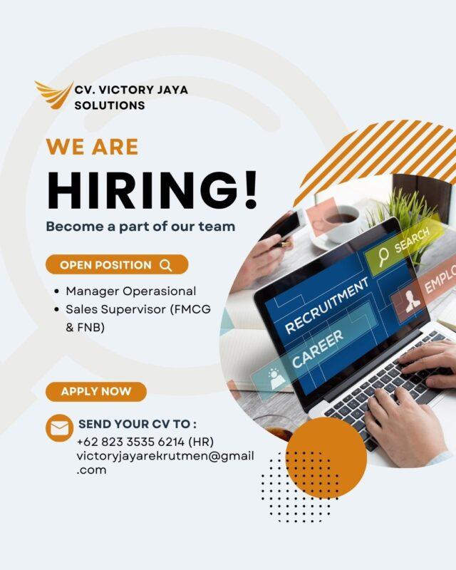 Lowongan Kerja Manager Operasional - Sales Supervisor (FMCG & FNB) di ...