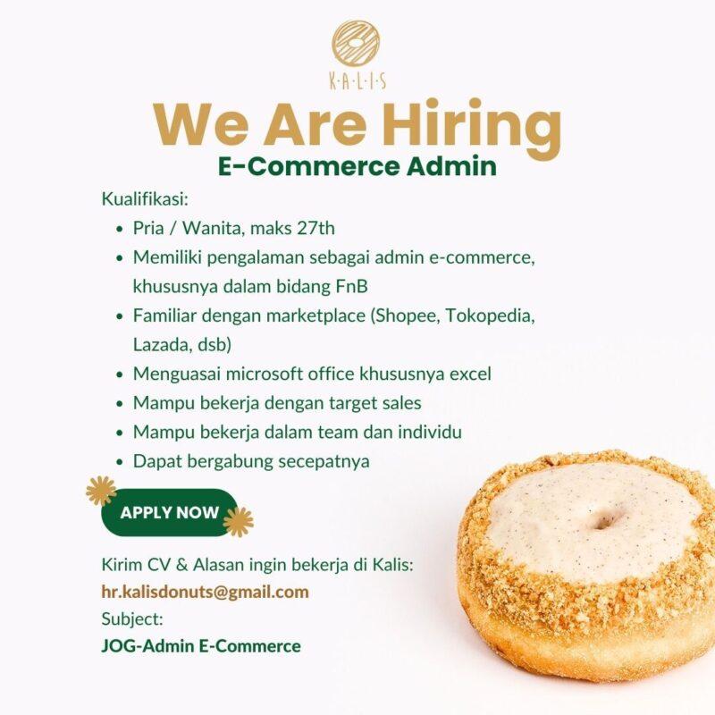 Lowongan Kerja E-Commerce Admin - Social Media Strategist ...