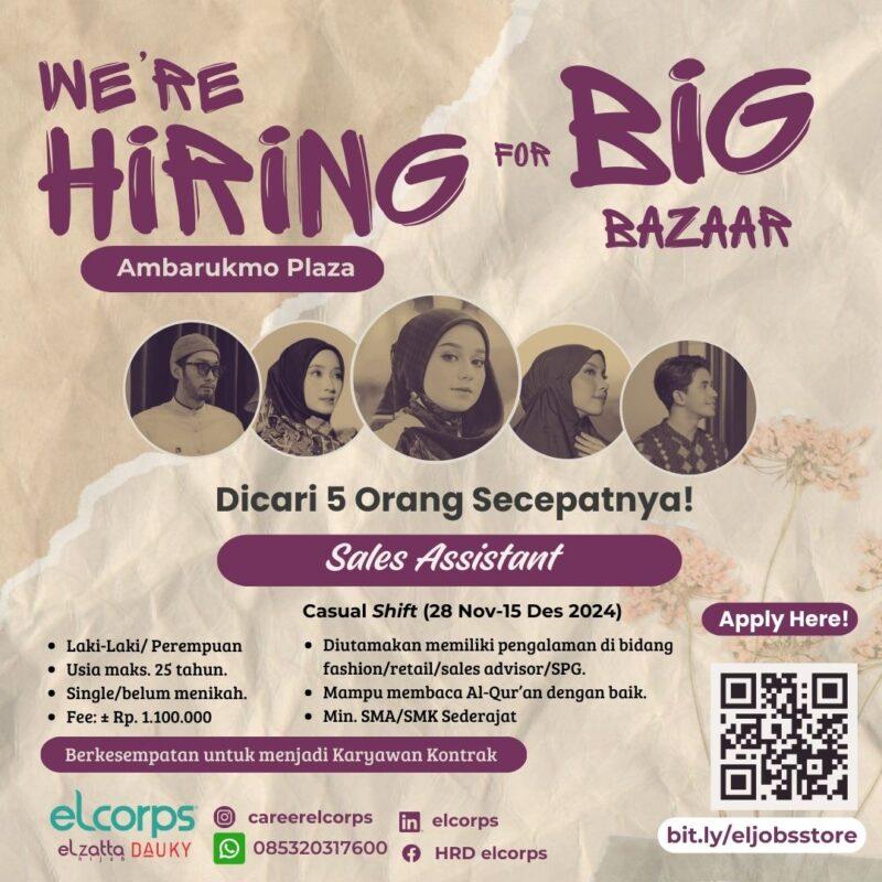 Lowongan Kerja Sales Assistant di PT. Bersama Zatta Jaya (Elzatta ...