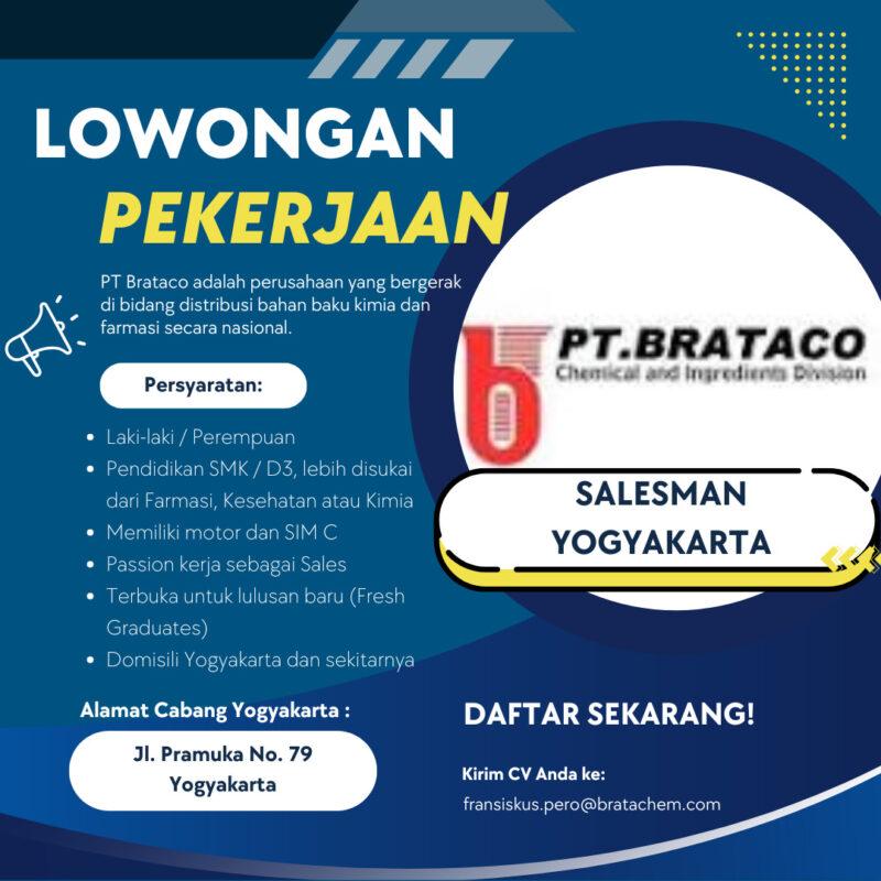 Lowongan Kerja Salesman di PT. Brataco Chemika (Bratachem) - LokerJogja.ID