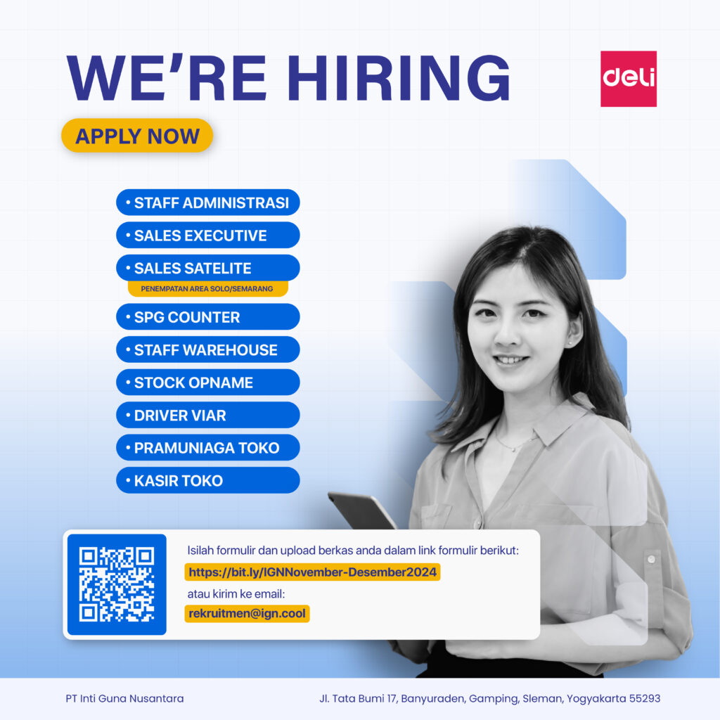 Lowongan Kerja Staff Administrasi - Sales Executive - Sales Satelit ...