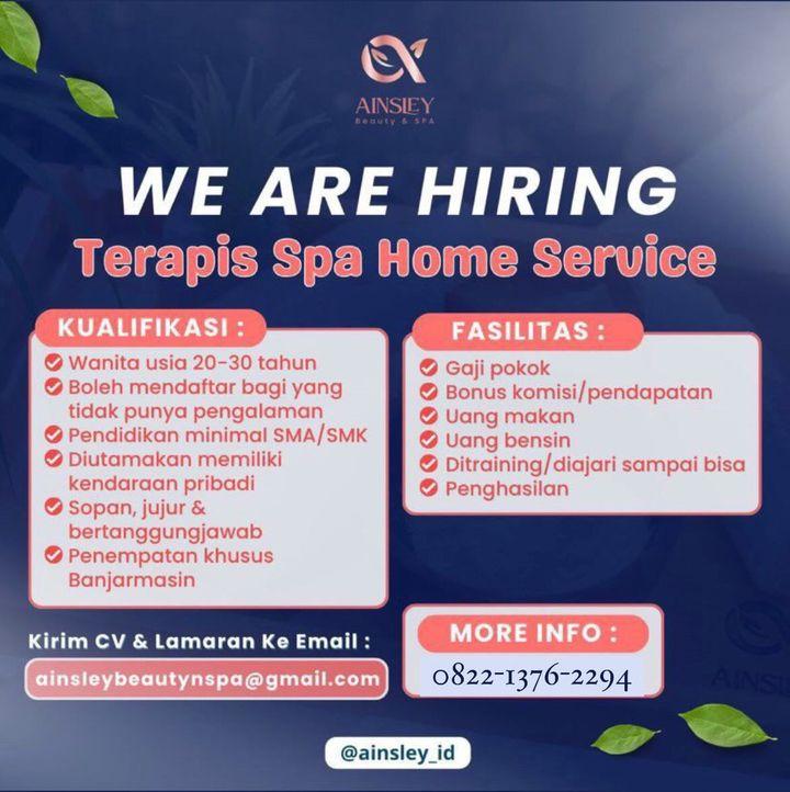Lowongan Kerja Terapis Spa di Ainsley Beauty & Spa - LokerJogja.ID