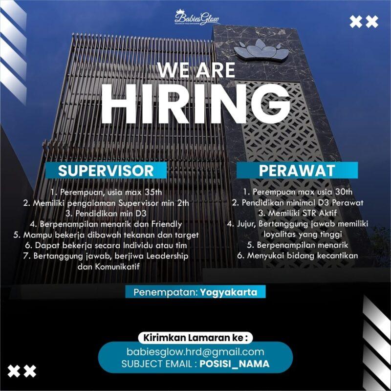 Lowongan Kerja Supervisor - Perawat di Babies Glow - LokerJogja.ID