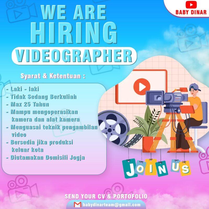 Lowongan Kerja Videographer di Baby Dinar Management - LokerJogja.ID