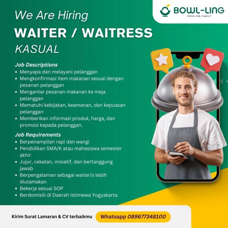 Lowongan Kerja Waiter/Waitress di Bowl-Ling Fruitbar and Kitchen ...
