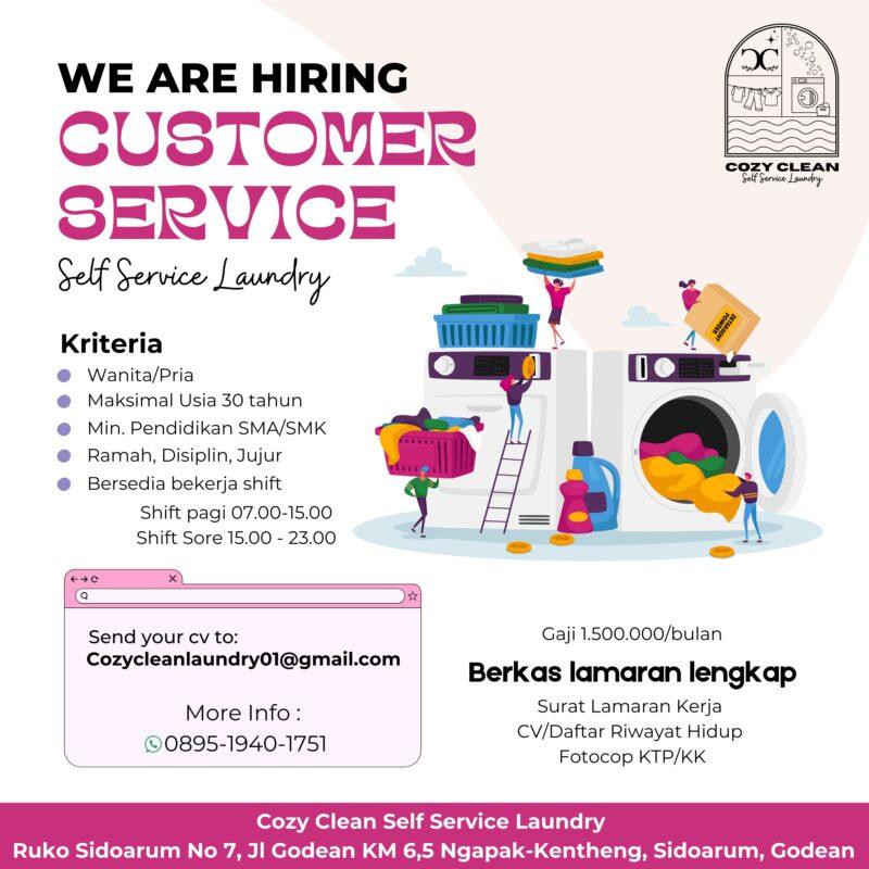 Lowongan Kerja Customer Service di Cozy Clean - LokerJogja.ID