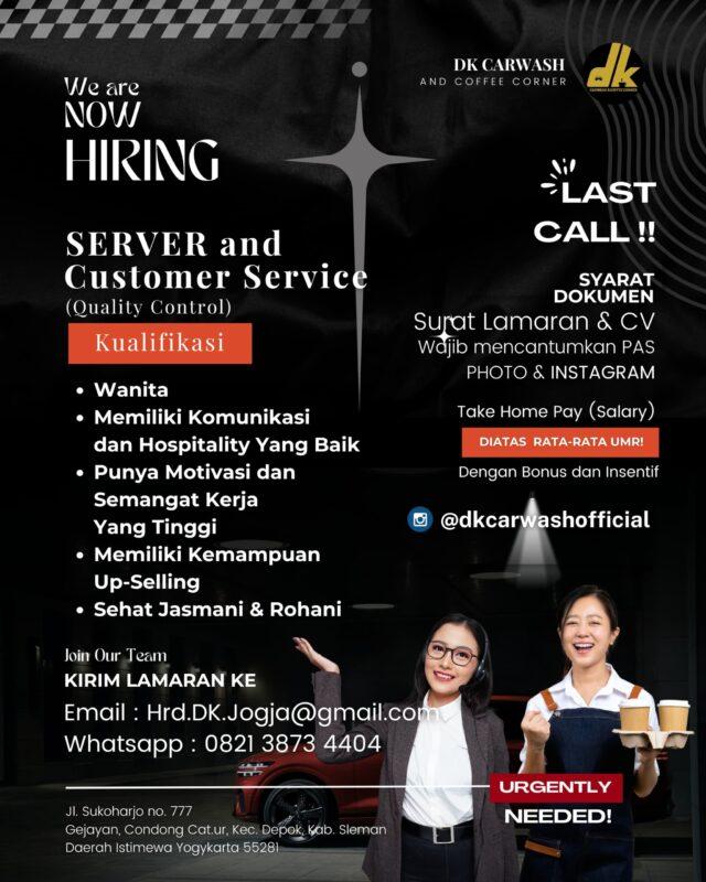 Lowongan Kerja Server - Customer Service (Quality Control) di DK ...