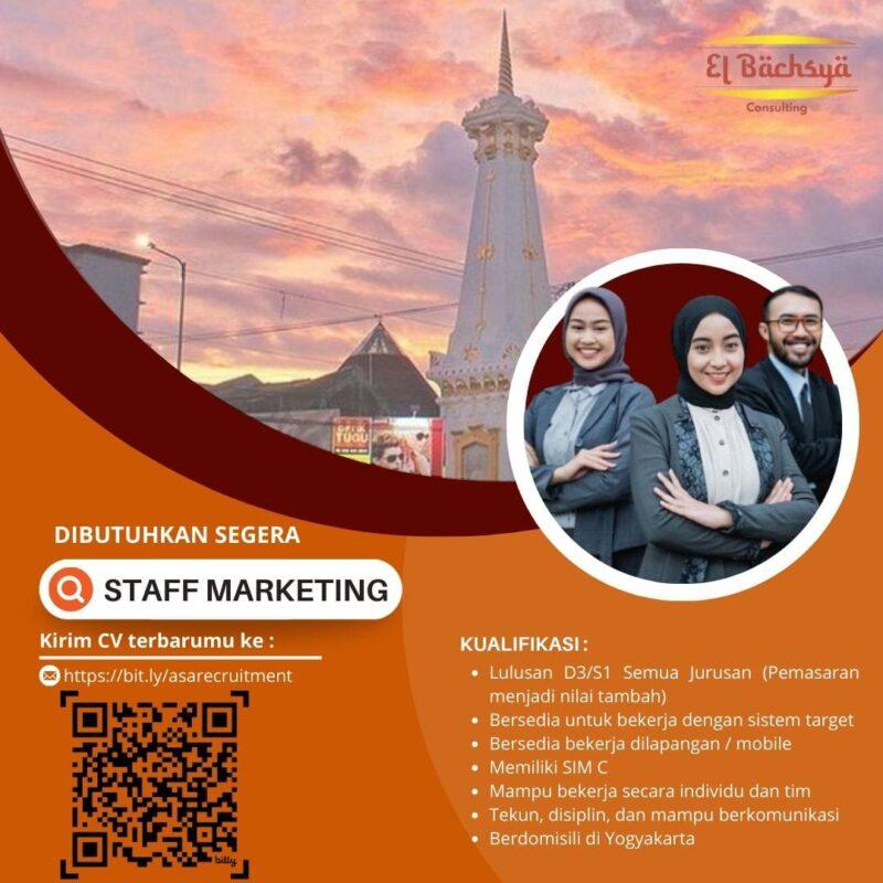 Lowongan Kerja Staff Marketing di Elbachsya Consulting - LokerJogja.ID
