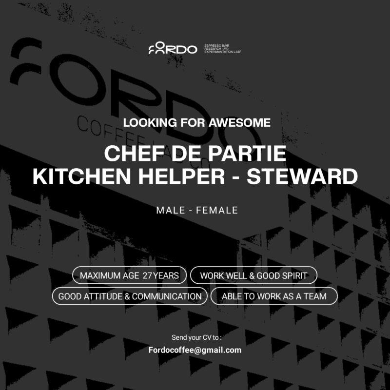 Lowongan Kerja Chef De Partie - Kitchen Helper - Steward di Fordo ...