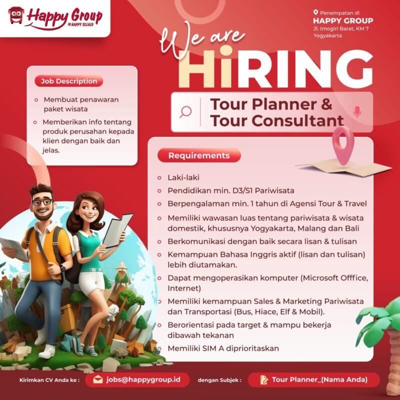 Lowongan Kerja Tour Planner & Travel Consultant - Admin Tour Operator - Admin Marketing ...