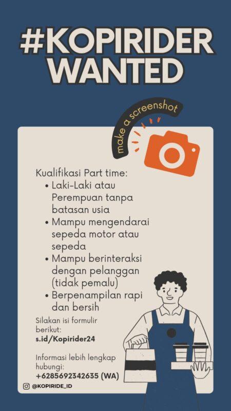 Lowongan Kerja Kopirider di Kopiride - LokerJogja.ID
