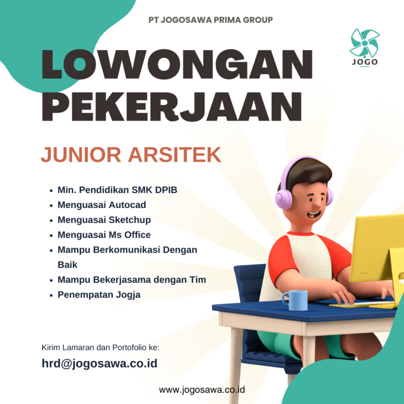 Lowongan Kerja Junior Arsitek - Estimator Proyek di PT. Jogosawa Prima ...