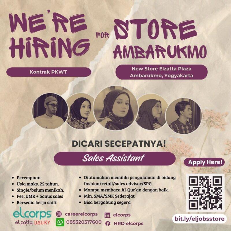 Lowongan Kerja Sales Assistant di PT. Bersama Zatta Jaya (Elzatta ...