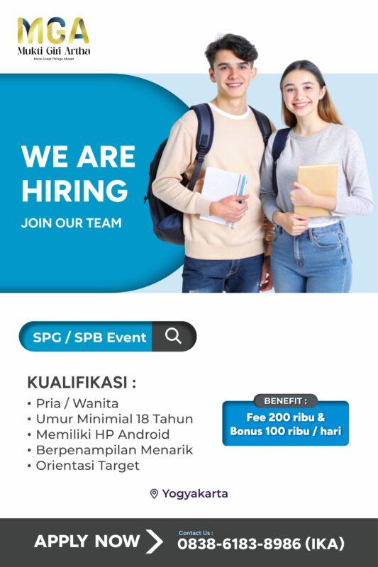 Lowongan Kerja SPG/SPB Event di PT. Mukti Giri Artha - LokerJogja.ID
