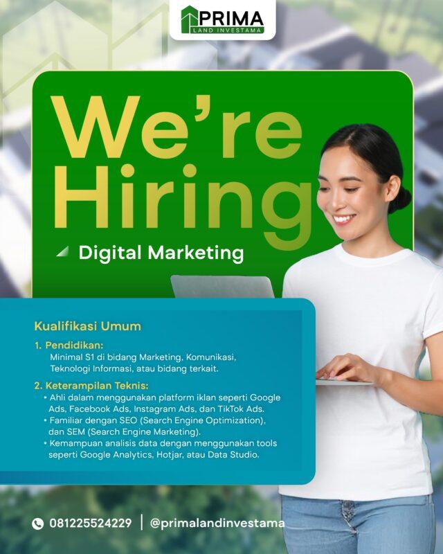 Lowongan Kerja Digital Marketing di PT. Prima Land Investama - LokerJogja.ID