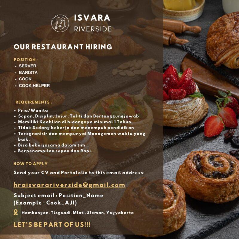 Lowongan Kerja Barista - ⁠Server - ⁠Cook - ⁠Cook Helper di Isvara ...