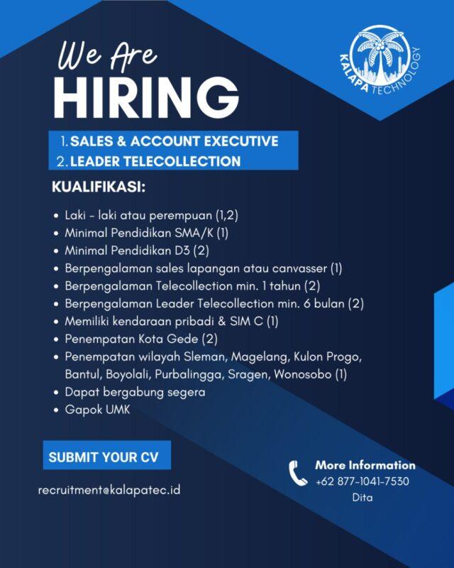 Lowongan Kerja Sales & Account Executive - ⁠Leader Telecollection di ...